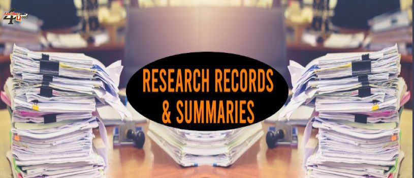 Research Records and Summaries – Anotherstory4U